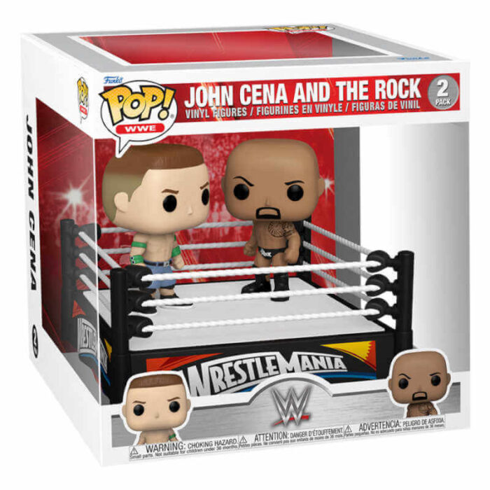 Pop! 2-Pack WWE John Cena and The Rock • Meeple Planet | Funko